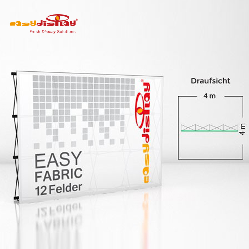 Straight Frame Fabric Pop Up Display Stand 4x3 for Event