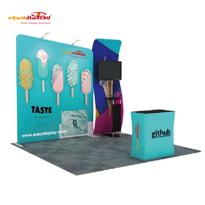 10FT Exhibition Booth Solutions 3x3-7