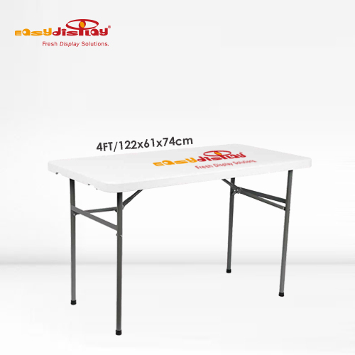 "Easy Folding Table 4FT HDPE: Versatile Solution for Indoor & Outdoor Use"