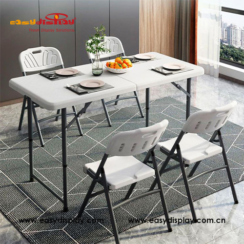 "Easy Folding Table 4FT HDPE: Versatile Solution for Indoor & Outdoor Use"