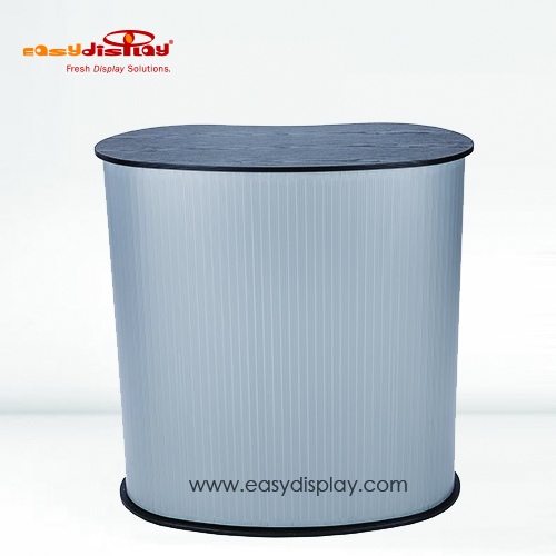 Curved Portable Trade Show Promotional Counter
