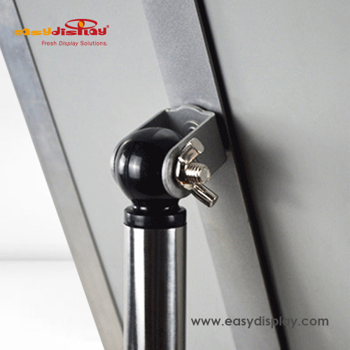 Adjustable Sign Stand Silver & Black color by Easydisplay