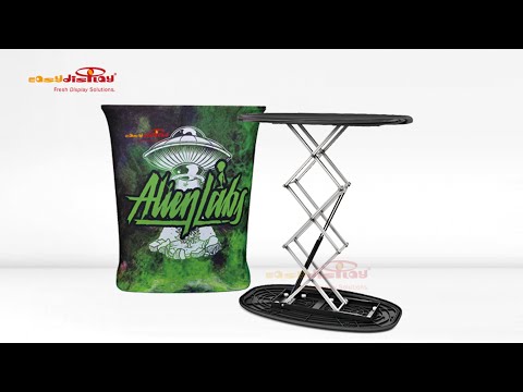 Easy Automatic Quick Podium LED Pop Up Promo Counter