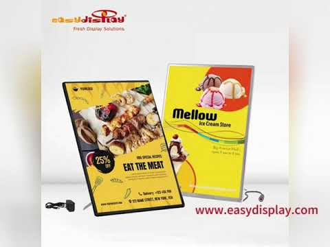 Desktop Ultra Thin LED Slim Light Box Poster Frame A4