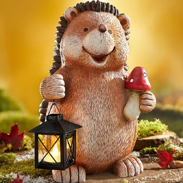 Solar Hedgehog Lantern Light