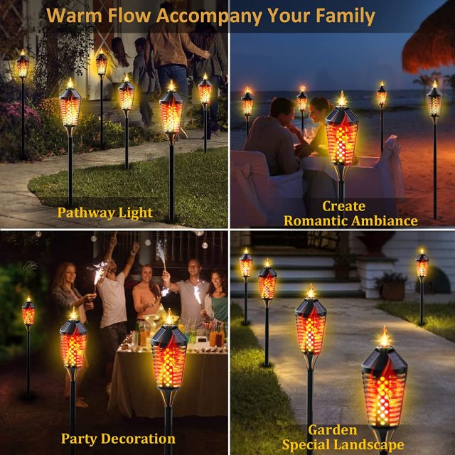 Order Flickering Dancing Flame Solar Pathway Light at Factory Price ...