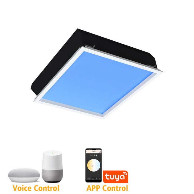 600*600mm Sunrise and Sunset Simulation Virtual Roof LED Skylight