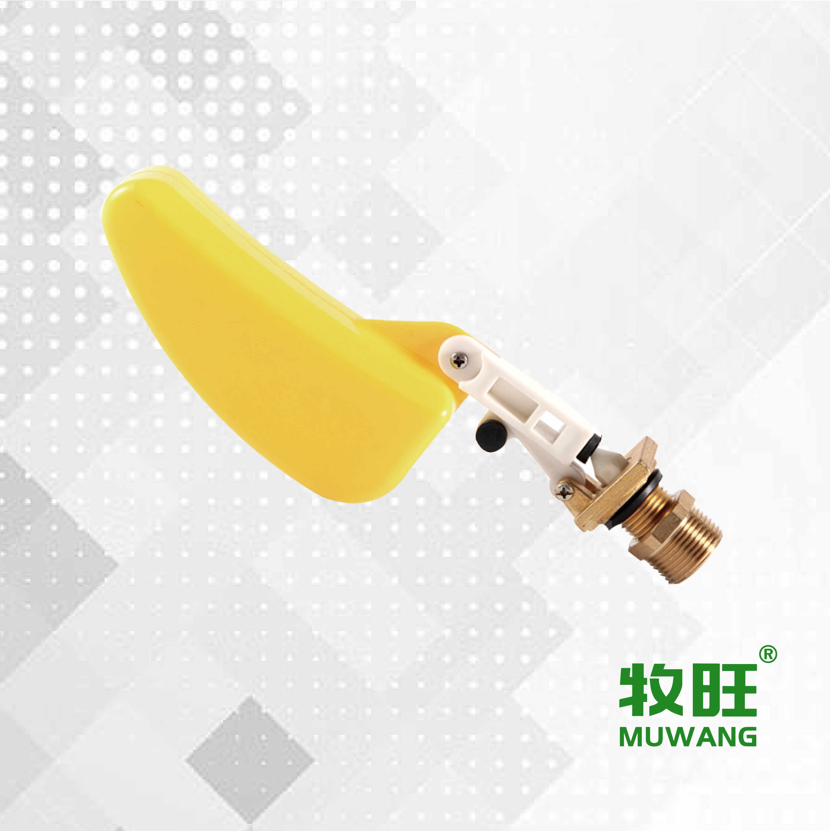 Brass valve controls water float, food grade PE float ball, corrosion ...