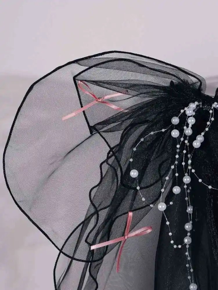 Black Wedding Veil