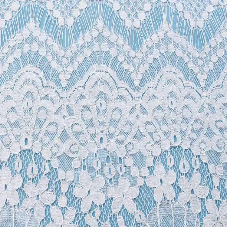 1 Yard Corded Lace Material Fabric