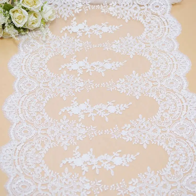 10 Yards Bridal Lace Trim, Corded Embroidered Wedding Lace Trim,Bridal ...