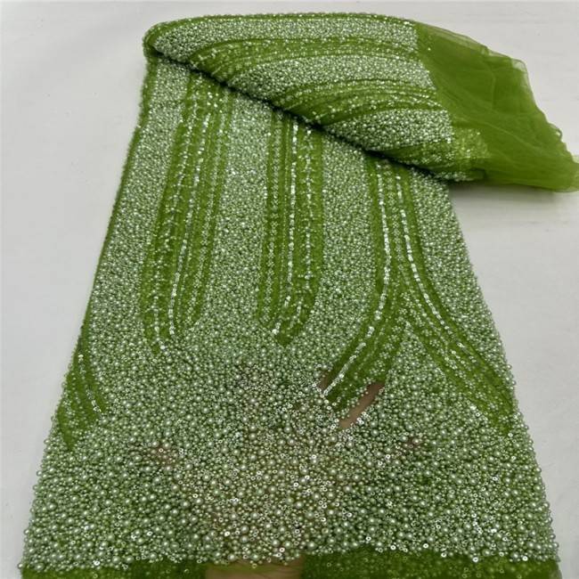 5 Yards Beaded Lace Fabric | ITM JLT039,Lace Fabrics