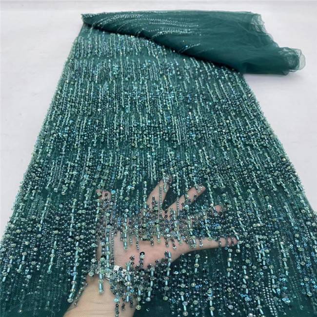 5 Yards Beaded Lace Fabric | ITM JLT063,Lace Fabrics