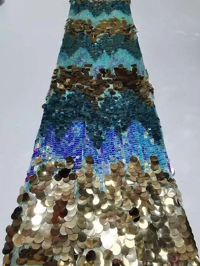 5 Yards Sequins Lace Fabric ITM JC022,Sequin Fabrics