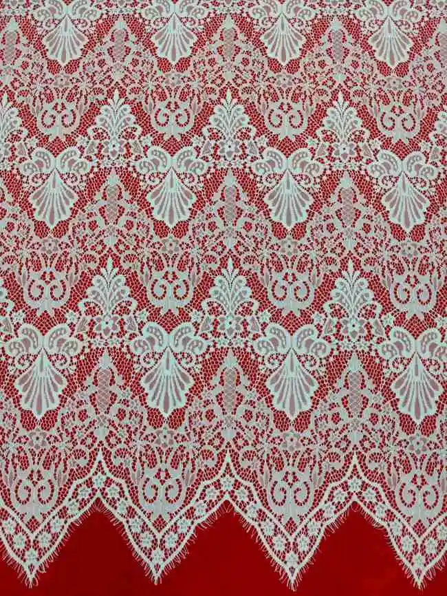 3 Meters Bridal Lace Fabric, Wedding Lace Fabric, Chantilly Lace Fabric ...