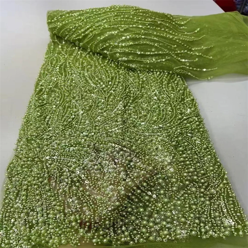 5 Yards Beaded Lace Fabric | Love in Lace,Beaded Fabrics