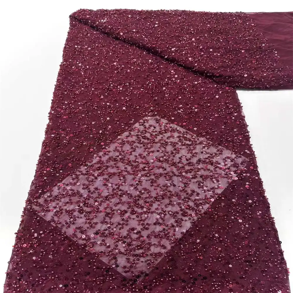 Beaded Stretch Mesh Fabric | Ref. HN280S,Embellished Fabrics
