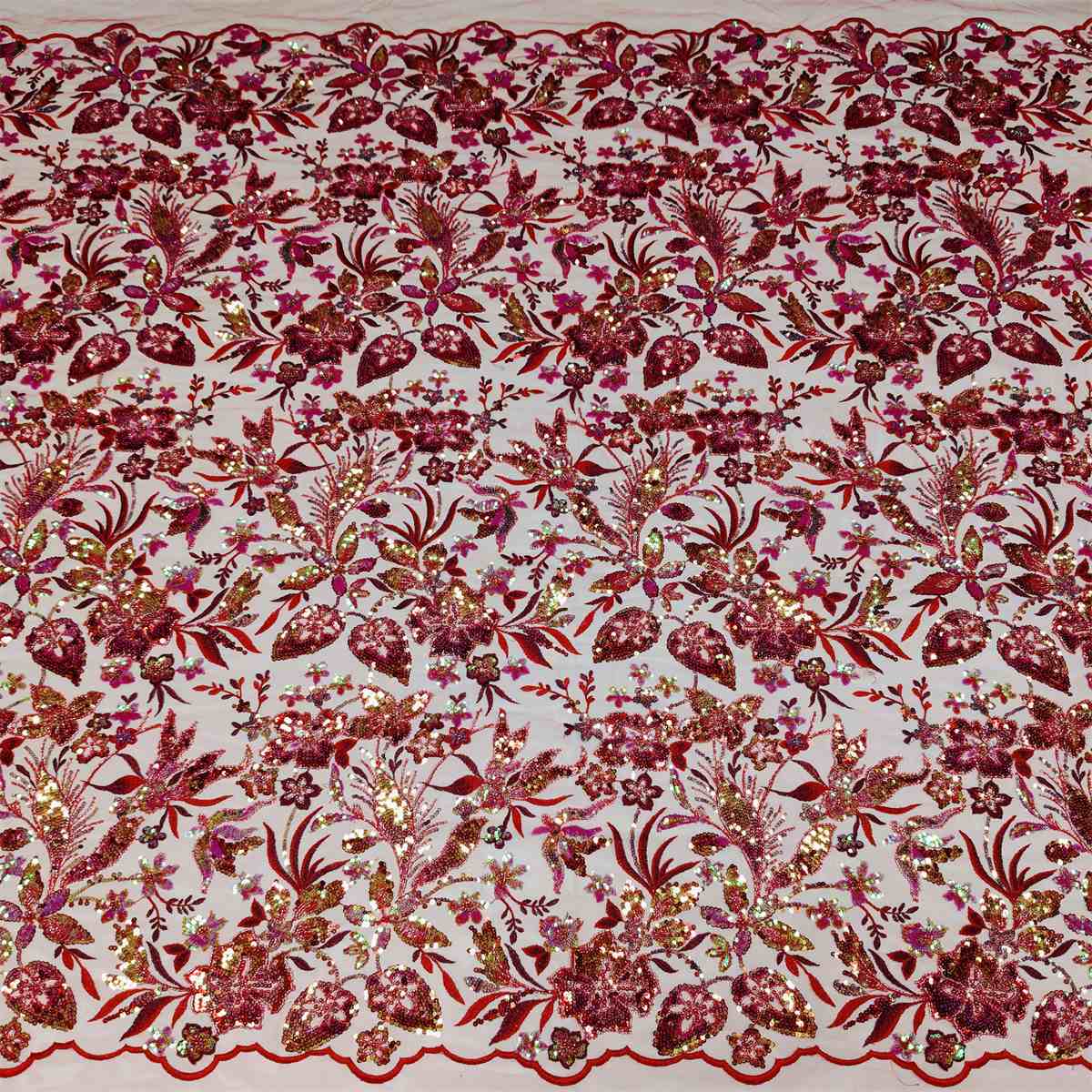 Beaded Tulle Fabric - 5 Yards | ART ZT033