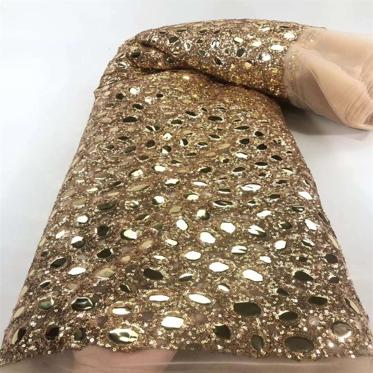 5 Yards Sequin Fabric, Sequin Tulle Lace Fabric, ITM JX029,Sequin Fabrics