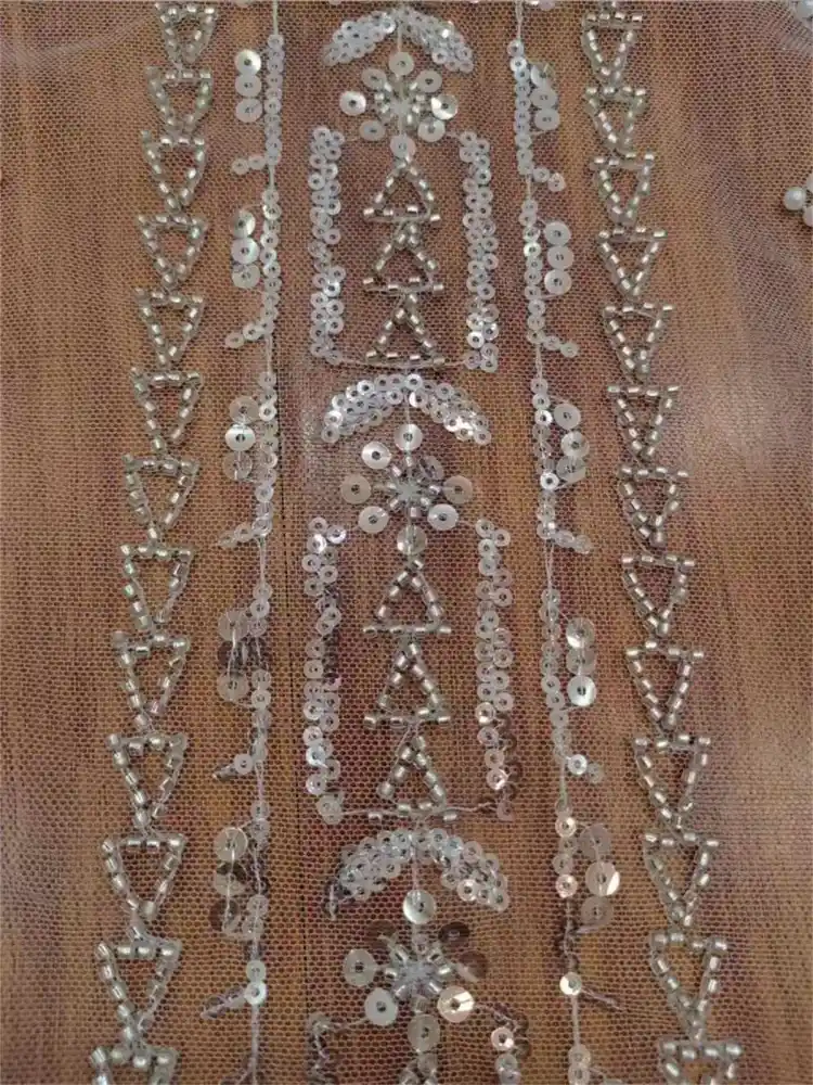 Bridal Lace Fabric - Beaded Tulle Wedding Lace Fabric | COD RX004,Lace ...