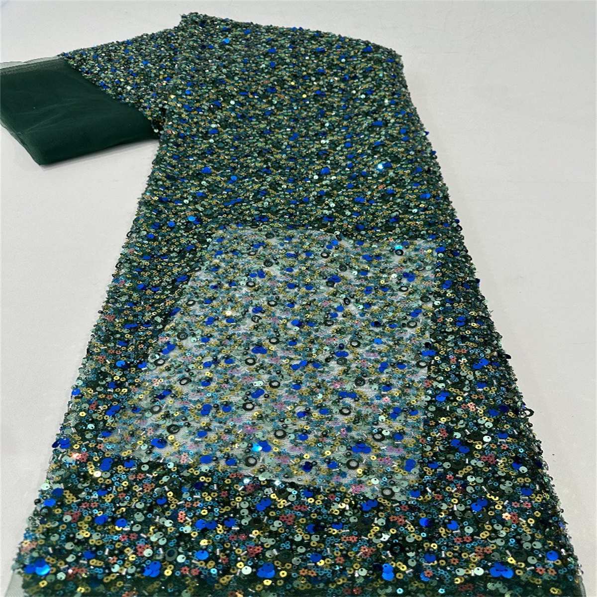 Embellished Beaded Tulle Lace Fabric With Beads | GTIN PFS001,Lace Fabrics