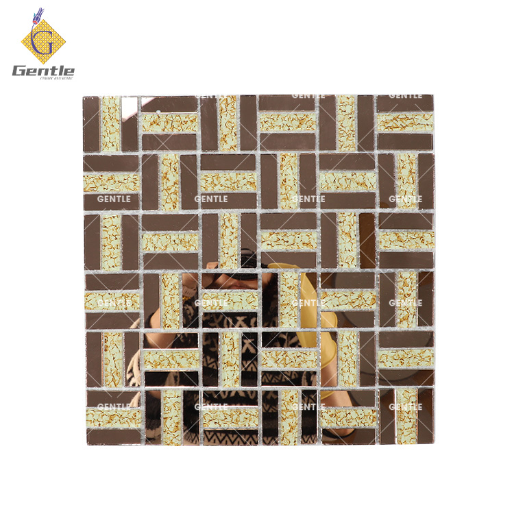Mirror Mosaic Tile Stickers Sheets Self Stick Mosaic Kitchen Tile