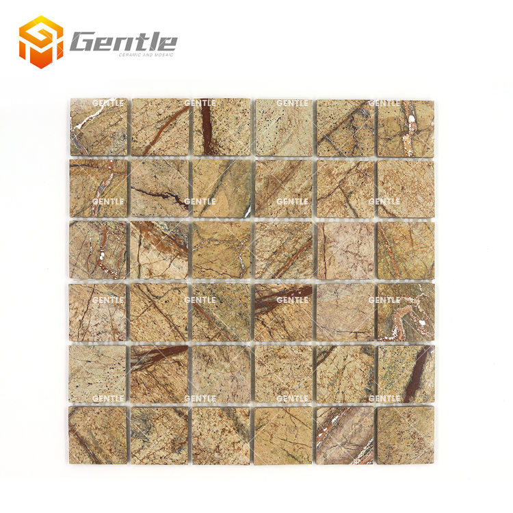 Wholesale Rainforest Brown Marble Mosaic Tiles