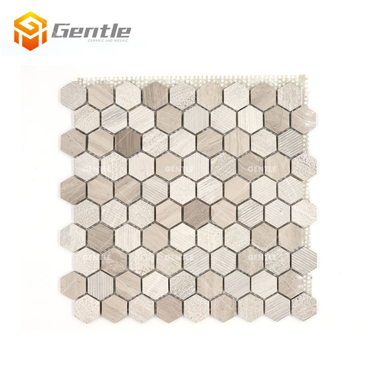 Wholesale Grey Hexagon Marble Mosaic Tiles