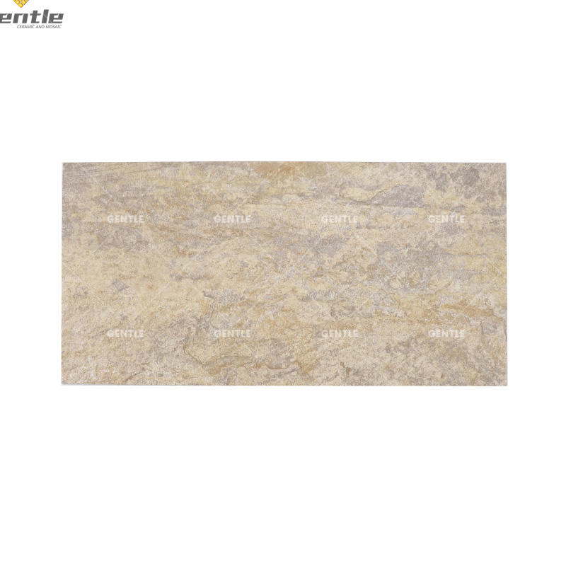 Custom made 300*600 mm yellowish brown porcelain wall tiles kitchen ...