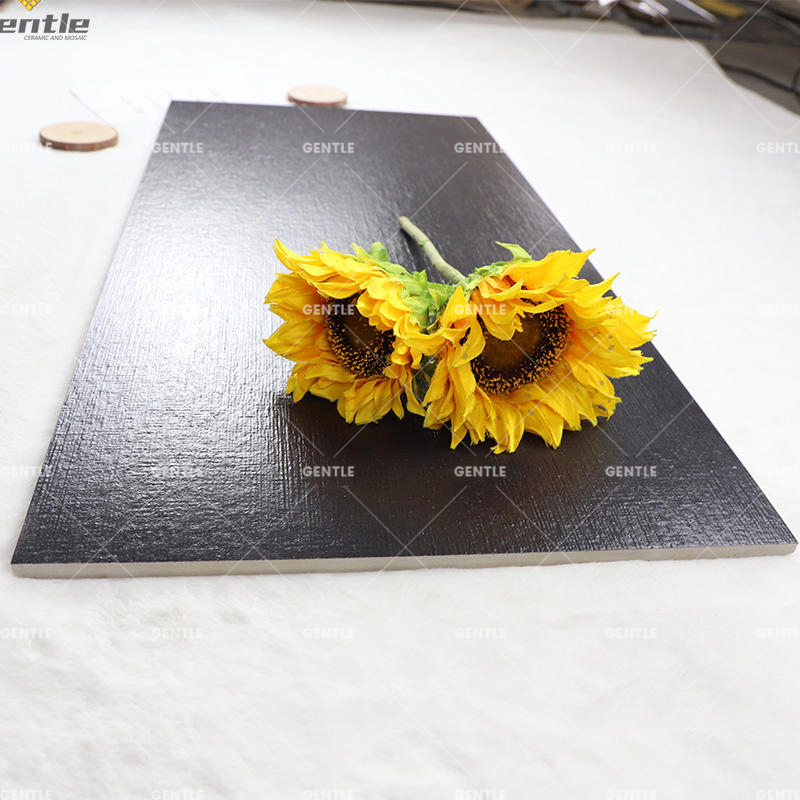 300*600mm Rustic Tiles Plain Black Fabric Matt Porcelain Tiles For ...