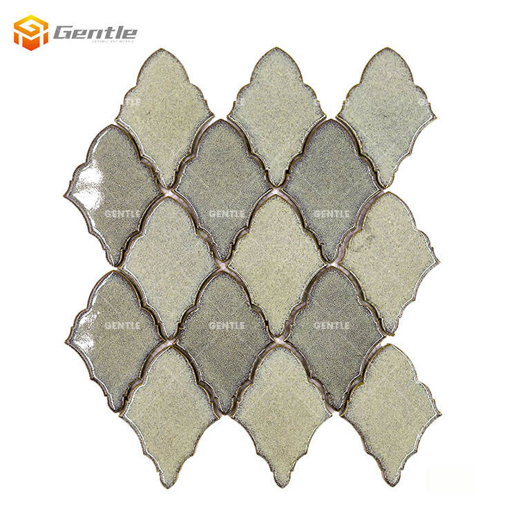 Wholesale Grey Special Shape Ceramic Mosaic Tiles
