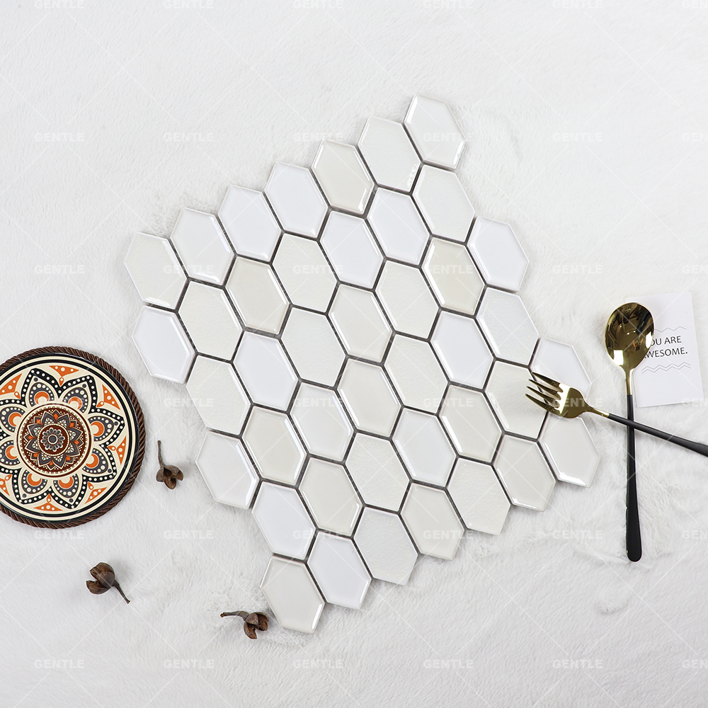 Custom White Ceramic Mosaic Sheet