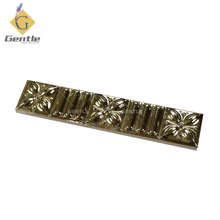 Fast dispatch metal polished gold tile trim external border for ceramic ...