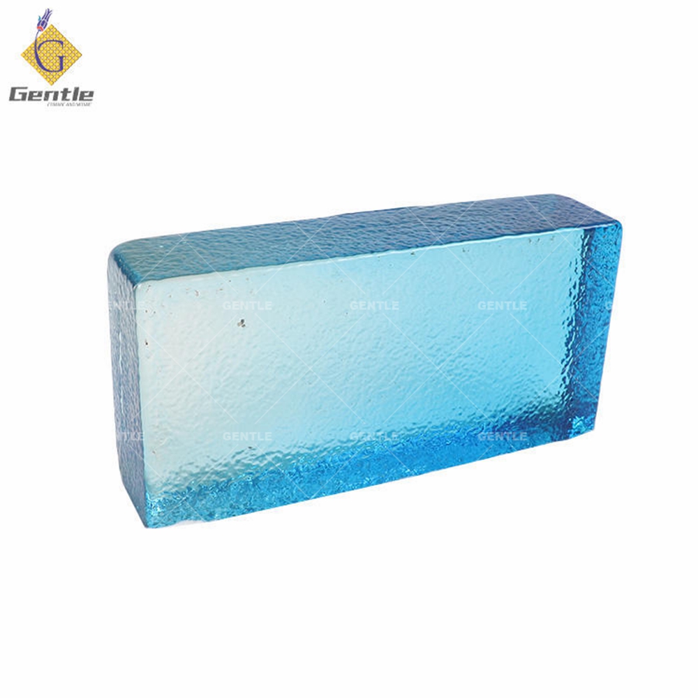 Wholesale Blue Rectangular Solid Glass Bricks