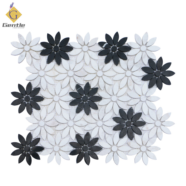 Wholesale Oval White Flower Marble Mosaic Sheet