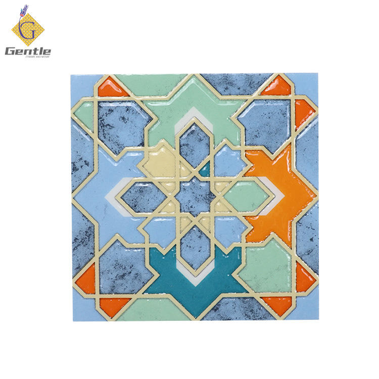 Custom Square Colorful Pattem Tiles