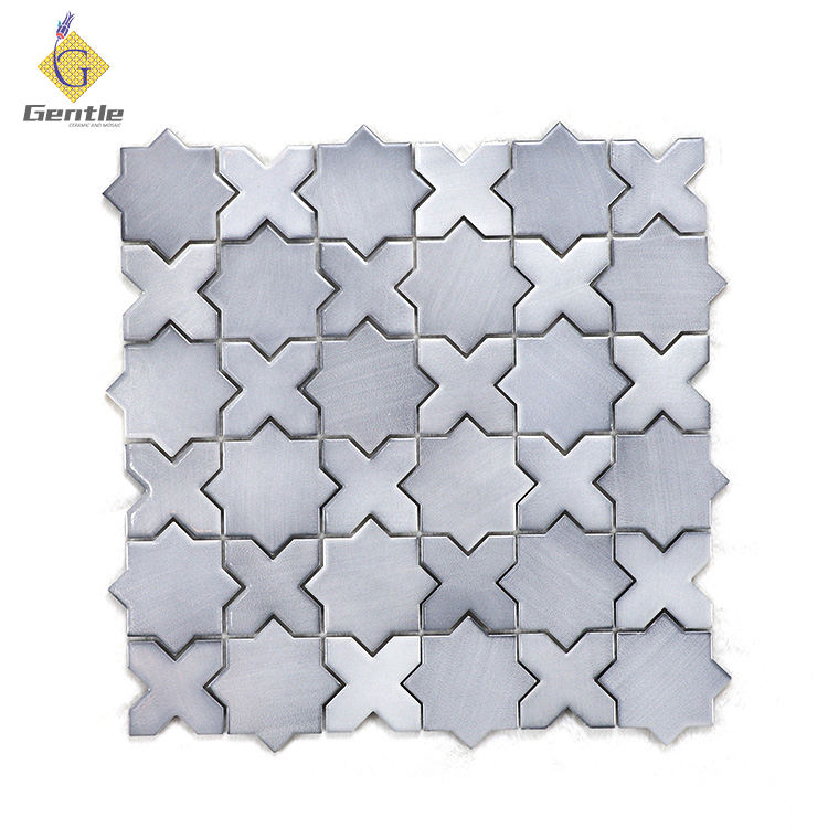 Custom Silver Ceramic Mosaic Sheet