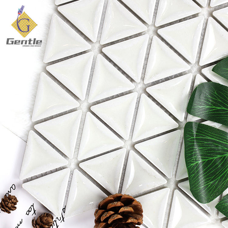 Custom Triangular Ceramic Mosaic Sheet For Wall