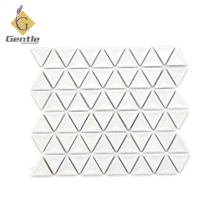 Custom Triangular Ceramic Mosaic Sheet For Wall