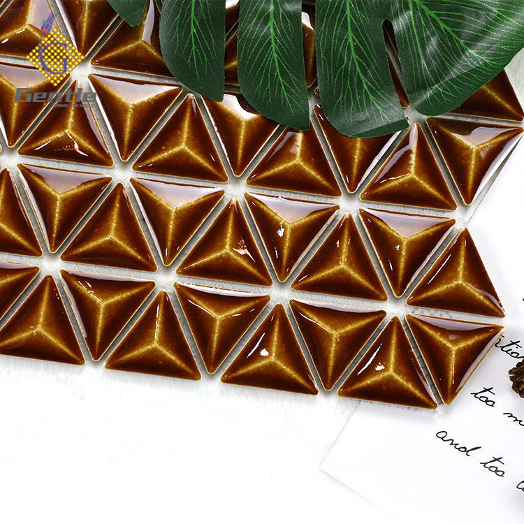 Wholesale Triangular Ceramic Mosaic Sheet For Wall