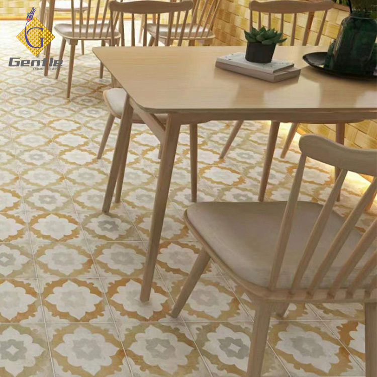 Custom Yellow and White Patten Tiles