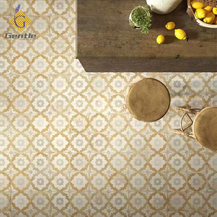 Custom Yellow and White Patten Tiles