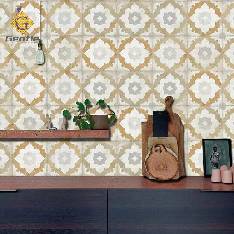 Custom Yellow and White Patten Tiles