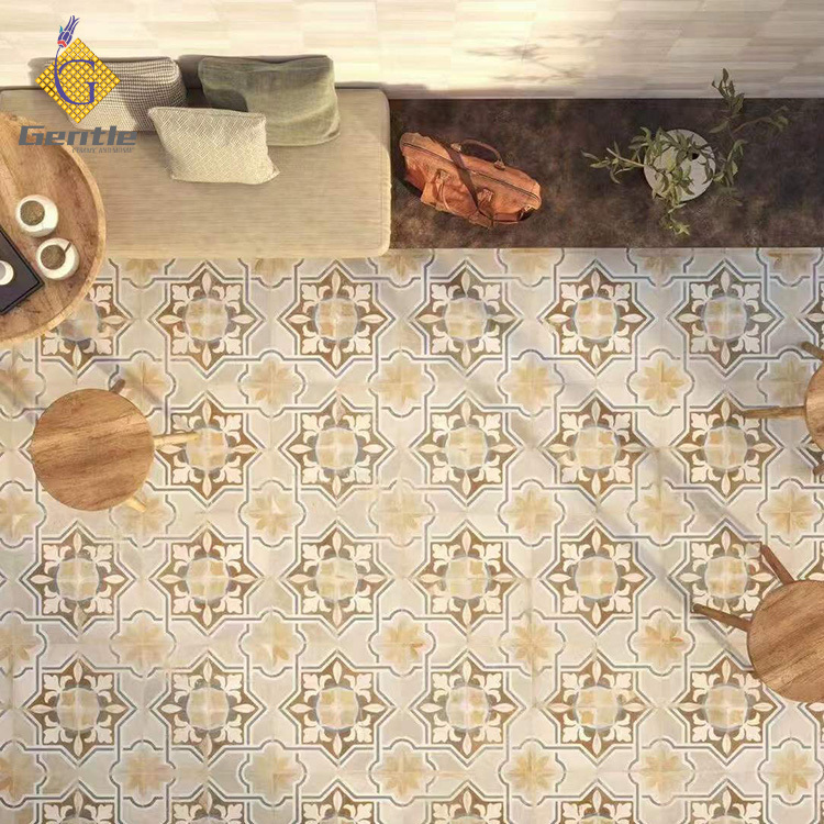 Wholesale Yellow and White Patten Tiles