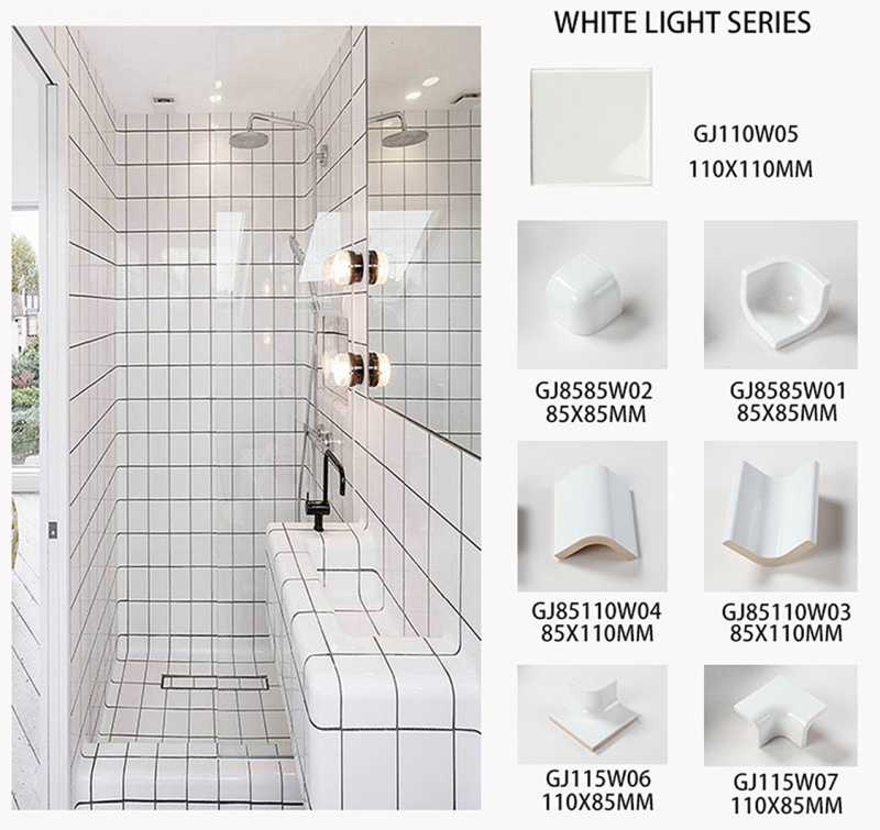 Custom Different Colors Curved Corner Tiles