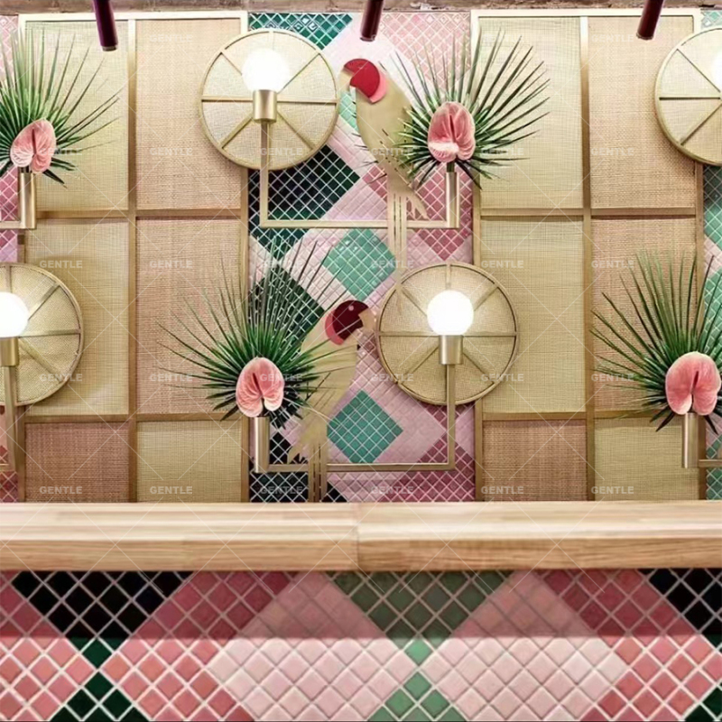 Custom Design Mural Patterns With Ceramic Mosaic Tiles