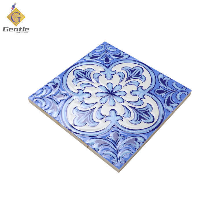 Wholesale Square Blue Patten Tiles