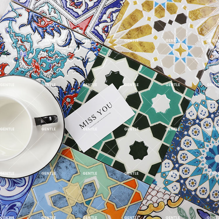 Custom Square Porcelain Patten Tiles