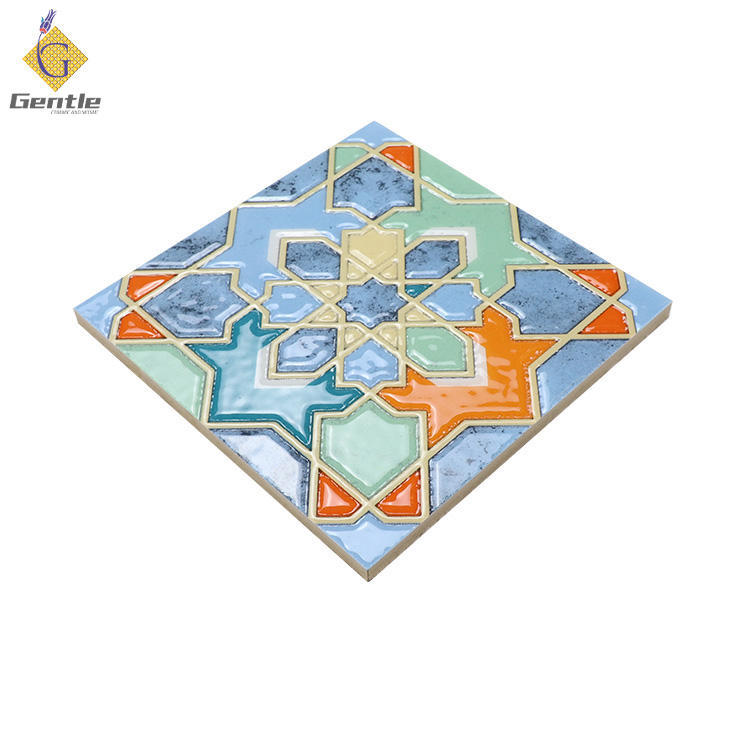Custom Square Colorful Pattem Tiles