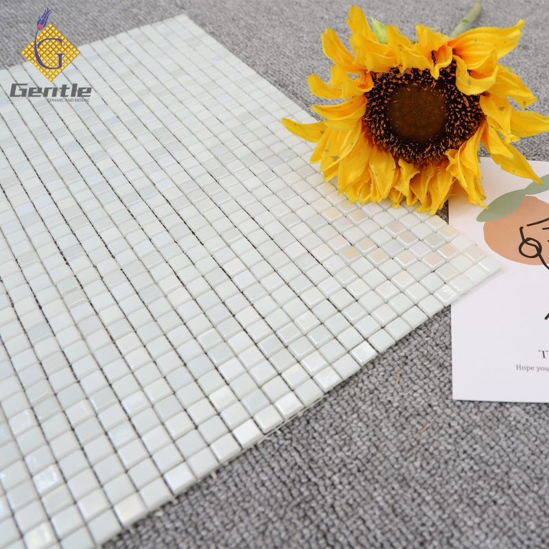 Wholesale White Square Hot Melt Mosaic Tiles